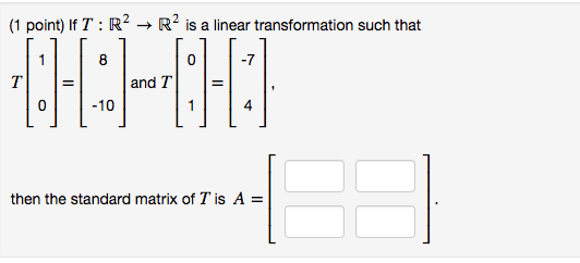 Solved If T: R^2 rightarrow R^2 is a linear transformation | Chegg.com