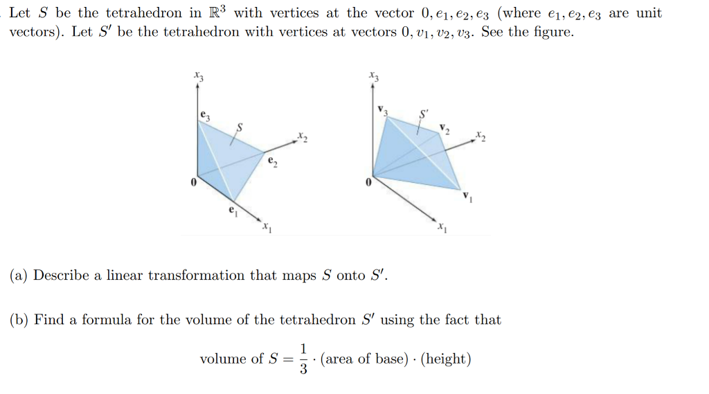 Solved Let S be the tetrahedron in R with vertices at the | Chegg.com