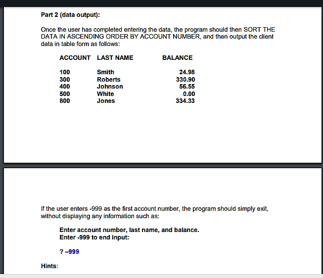 Solved Hello, I have a programming assignment that I could | Chegg.com