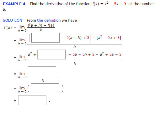Solved Find the derivative of the function f(x) = x^2 -5x + | Chegg.com