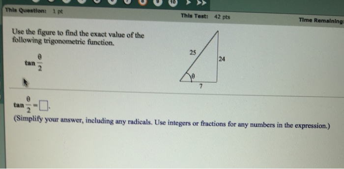 Solved Use the figure find the exact value of the following | Chegg.com