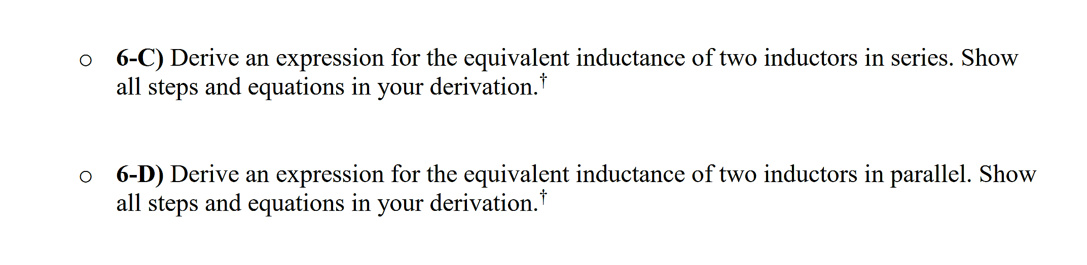 Solved Derive an expression for the equivalent inductance of | Chegg.com