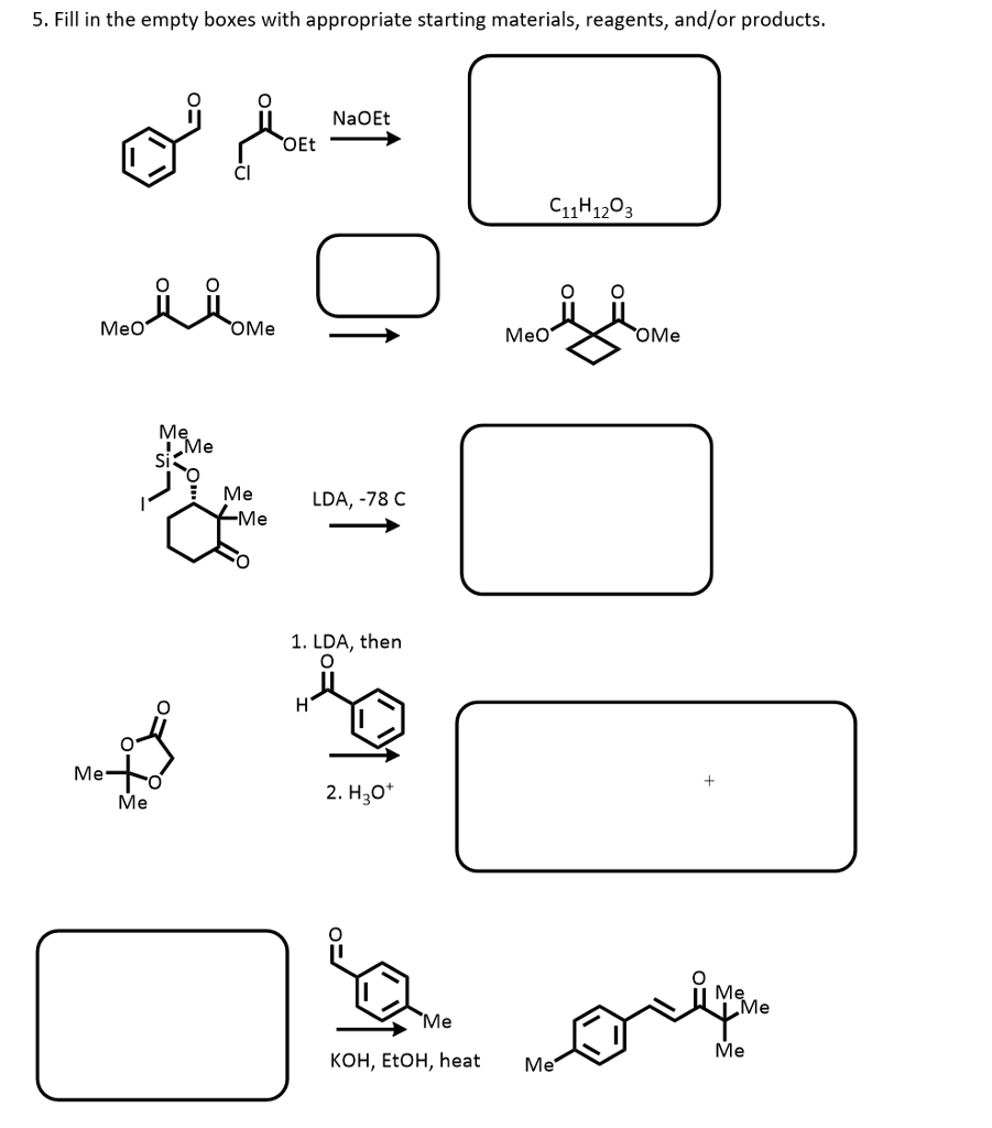 Solved Fill in the empty boxes with appropriate starting | Chegg.com
