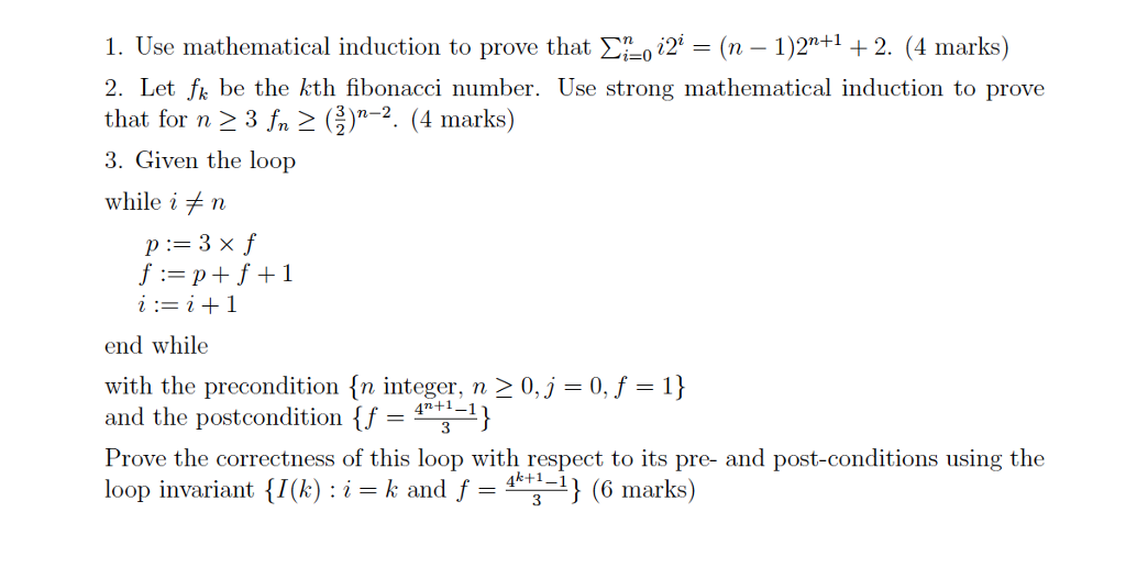 Solved Use mathematical induction to prove that sigma_i = | Chegg.com