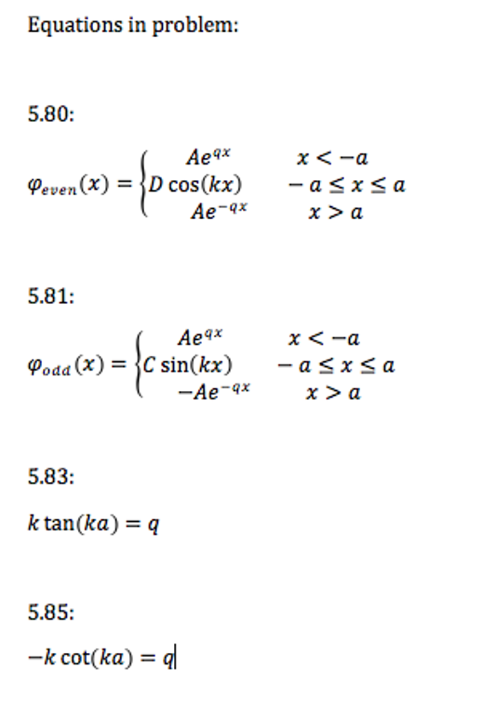 Solved Consider a "half-infinite" square well in which the | Chegg.com