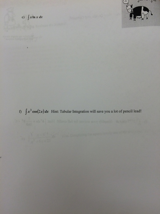 Solved Easy integration | Chegg.com