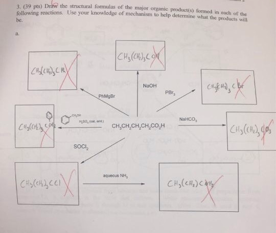 Solved Draw the structural formulas of the major organic | Chegg.com