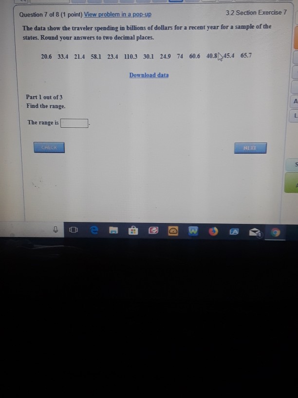 Solved Question 7 of 8 (1 point) View problem in a pop-up 32 | Chegg.com