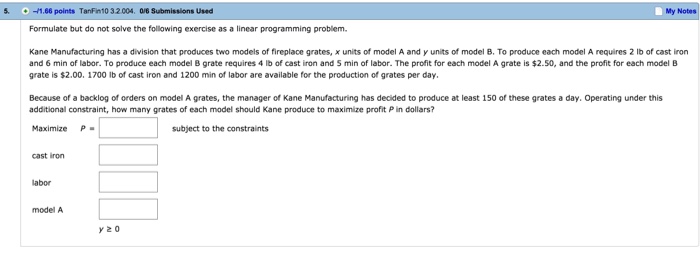 Solved Formulate but do not solve the following exercise as | Chegg.com