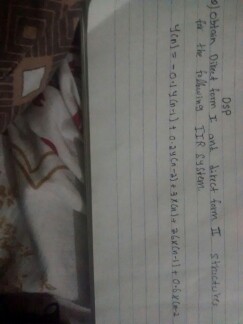 Solved Obtain Direct form I and direct form II structures | Chegg.com