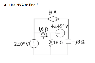 Solved Use NVA to find i. | Chegg.com