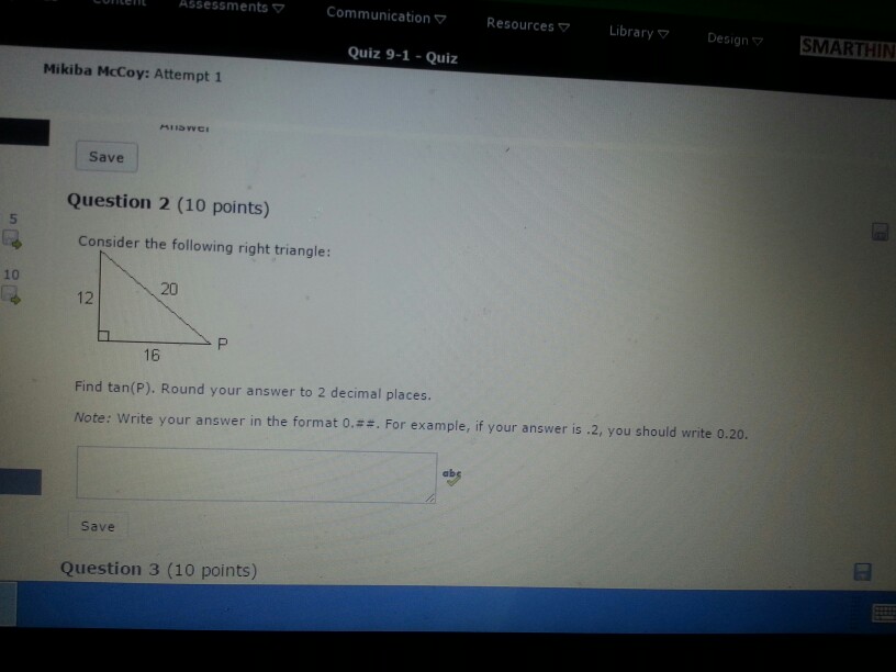 Solved Consider the following right triangle: | Chegg.com