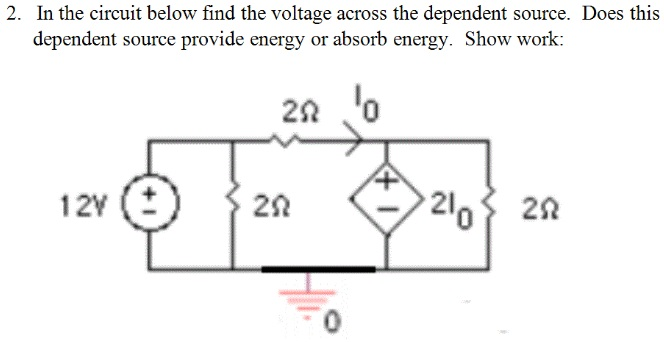 Solved In the circuit below find the voltage across the | Chegg.com