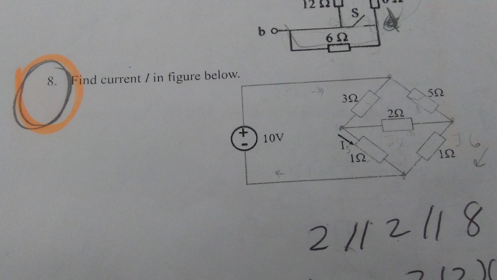 Solved Find current I in figure below. | Chegg.com