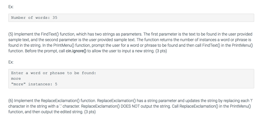 Solved: 6.21 Ch 6 Program: Authoring Assistant (C++) (1) P... | Chegg.com