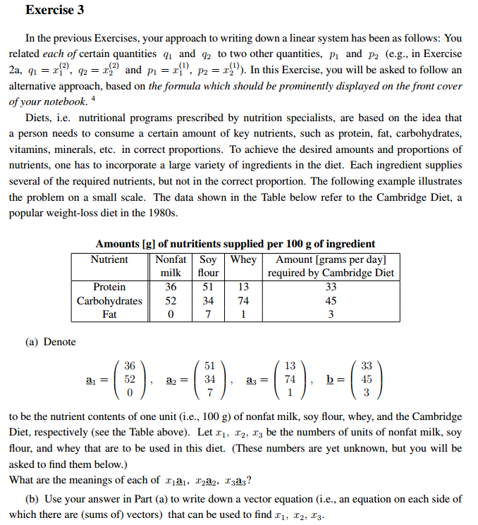 Solved Exercise 3 In the previous Exercises, your approach | Chegg.com