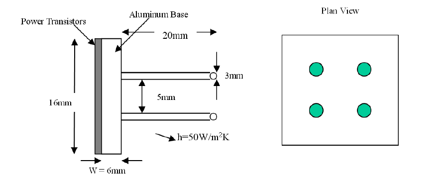 Consider the electronic cooling of a power transistor | Chegg.com