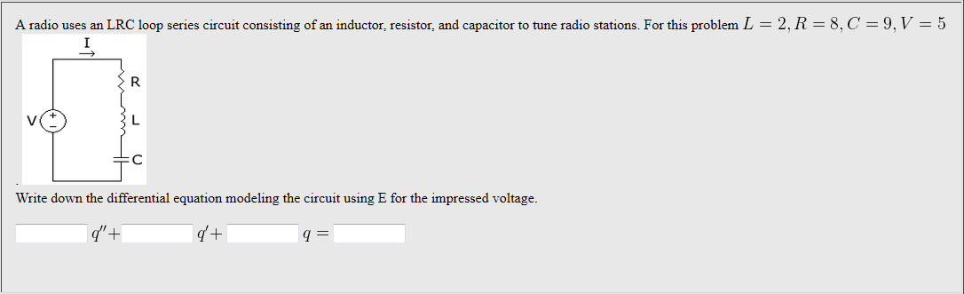 Solved A radio uses an LRC loop series circuit consisting of | Chegg.com
