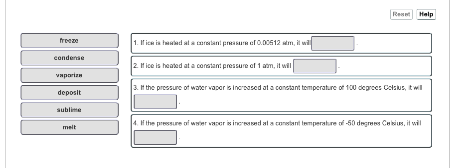 Solved The triple point of water is 0.0098 °C at 0.00603 atm | Chegg.com