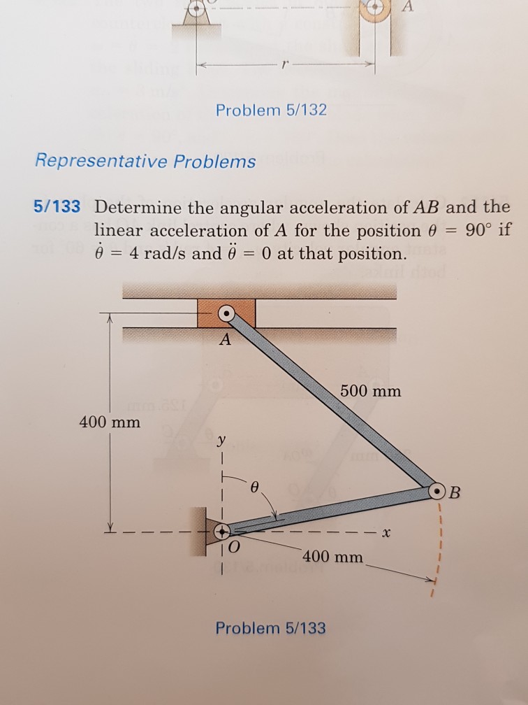 Solved Determine The Angular Acceleration Of Ab And The 