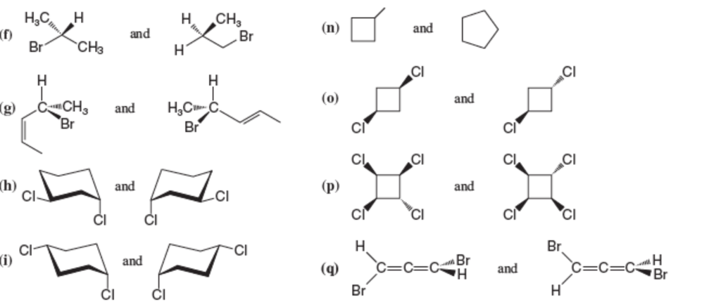Solved Consider the following pairs of structures and | Chegg.com