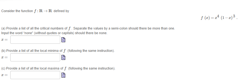 Solved Consider the function f:R-+R defined by (a) Provide a | Chegg.com
