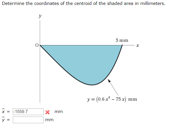 Solved Determine the coordinates of the centroid of the line | Chegg.com