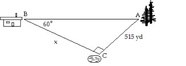 Solved The path between three landmarks in a national park | Chegg.com