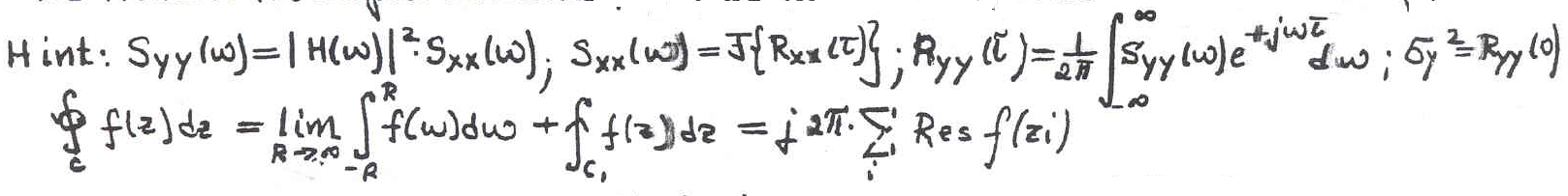 1 A Noise Signal Having An Autocorrelation Of The
