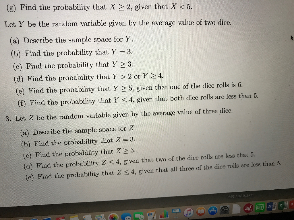 Solved (8) Find the probability that X> 2, given that X