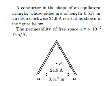 Solved (A)What is the magnitude of the magnetic field at | Chegg.com
