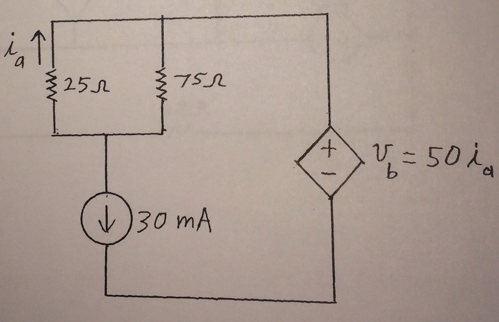 Solved Determine the power absorbed (passive sign convention | Chegg.com