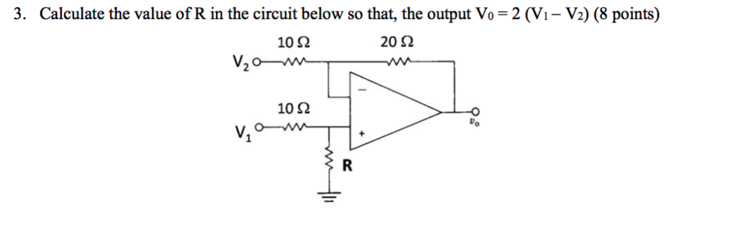 Solved Calculate the value of R in the circuit below so | Chegg.com