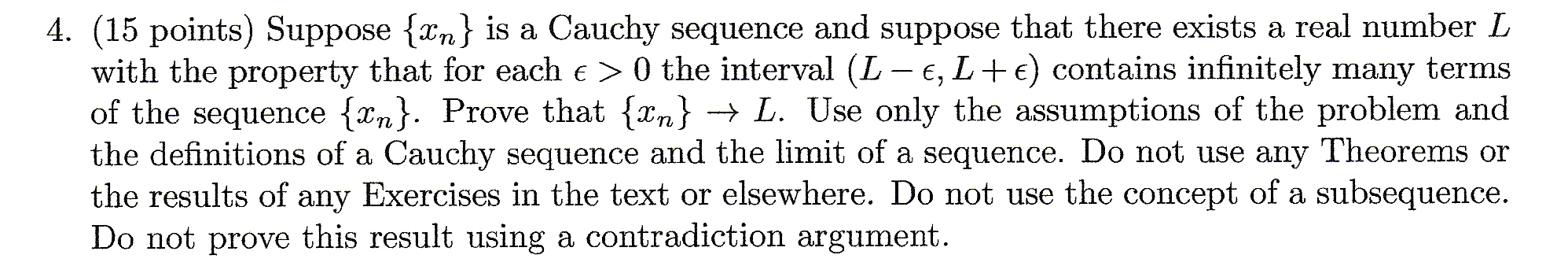 Solved Suppose {xn} is a Cauchy sequence and suppose that | Chegg.com