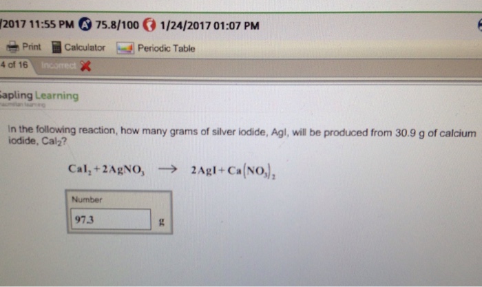 Solved In the following reaction, how many grams of silver | Chegg.com