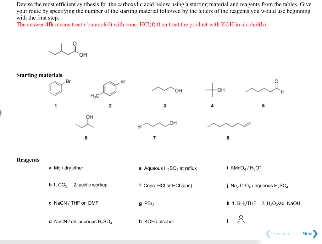 Solved Devise the most efficient synthesis for the | Chegg.com