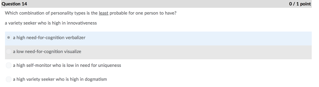 Solved Question 14 O/ 1 point Which combination of | Chegg.com