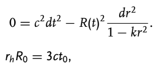 Solved 2. For a k = 0 universe with = 1, that at t = 0 | Chegg.com