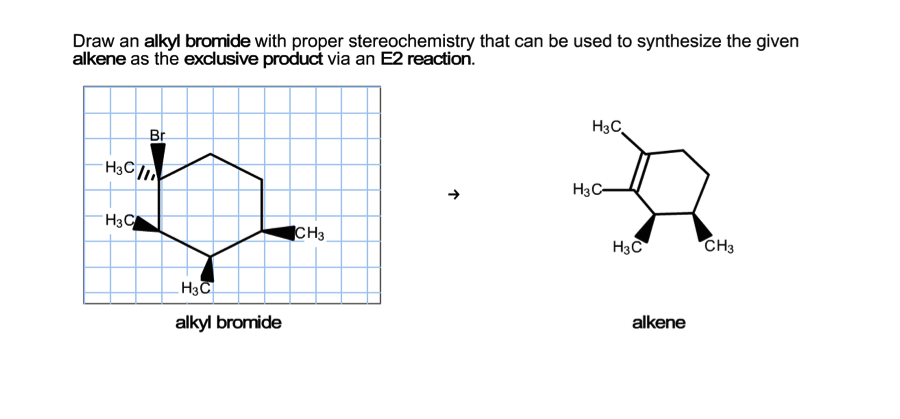 Solved Draw an alkyl bromide with proper stereochemistry | Chegg.com