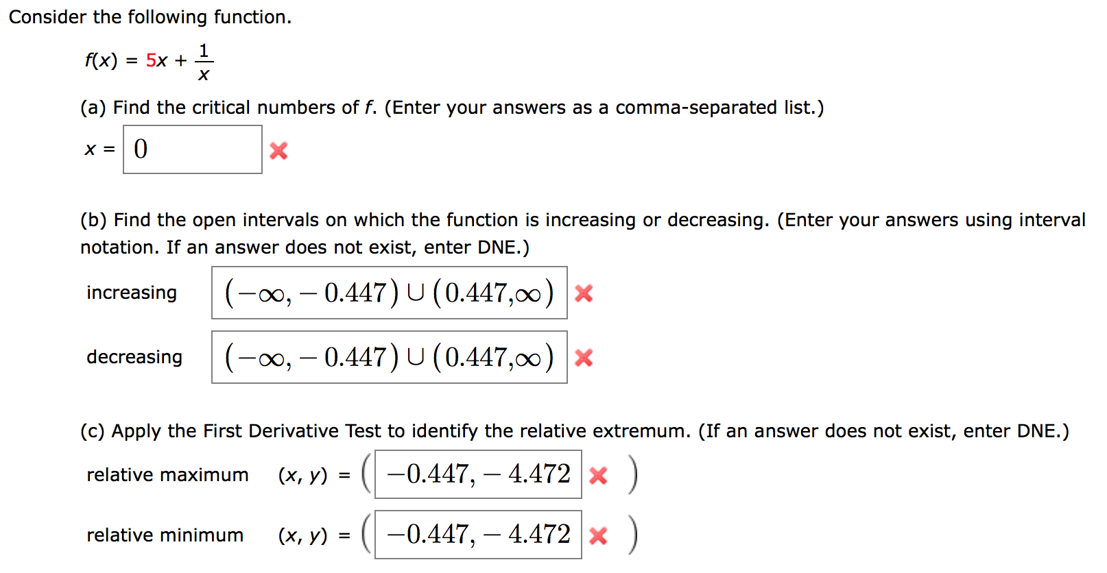 Solved Consider the following function. (a) Find the | Chegg.com
