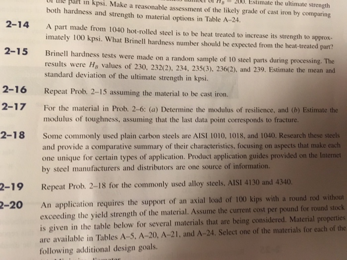 Solved Using the tabulated values of G and E in Table A-5, | Chegg.com