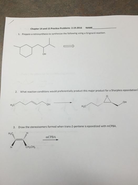 Solved Prepare a retro synthesis to synthesize the following | Chegg.com