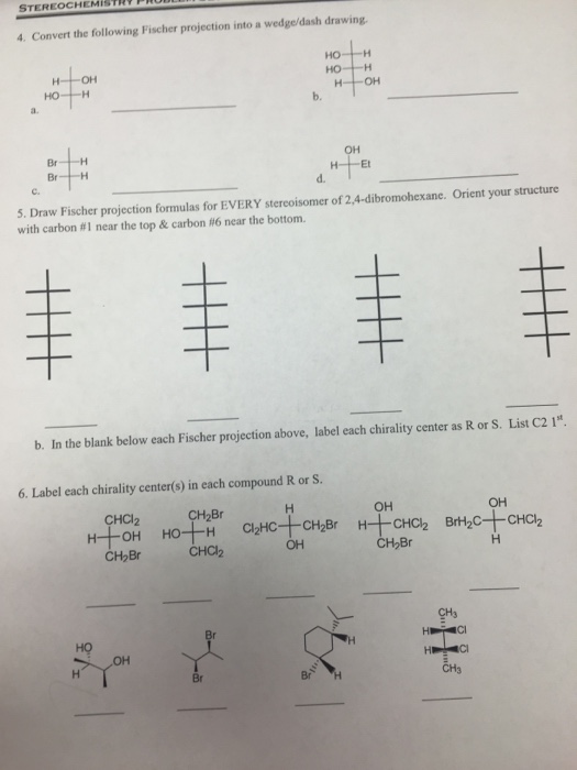 Solved Convert the following Fischer projection into a | Chegg.com
