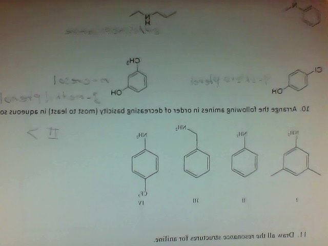 Solved Arrange the following amines in order of decreasing | Chegg.com