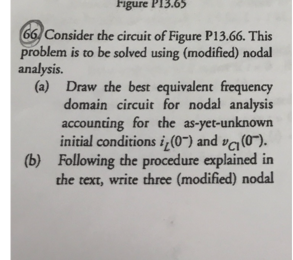 Solved Figure P13.65 6/ Consider the circuit of Figure | Chegg.com