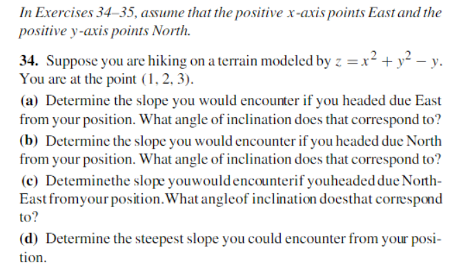 Solved In Exercises 34-35, assume that the positive x-axis | Chegg.com