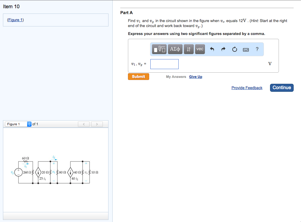 Solved Find v1 and vg in the circuit shown in the figure | Chegg.com Solved Find v1 and vg in the circuit shown in the figure | Chegg.com