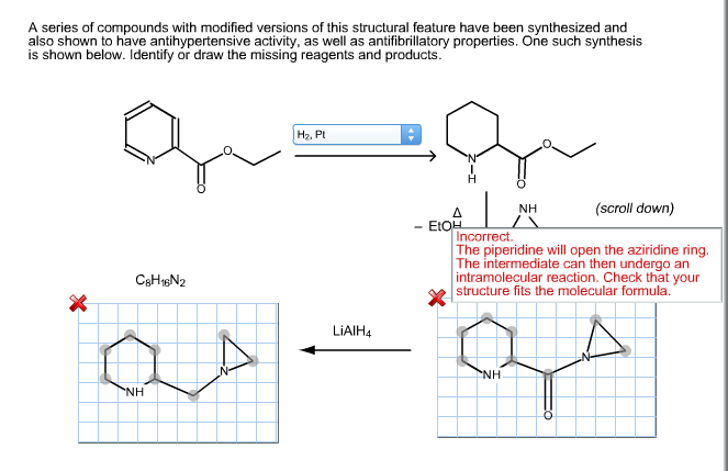 Solved A series of compounds with modified versions of this | Chegg.com