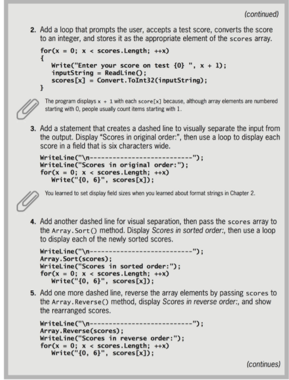 Solved You Do It Using the Sort) and ReverseO Methods In the | Chegg.com