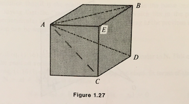 Solved 23. Consider the cube in figure 1.27. Find the angles | Chegg.com
